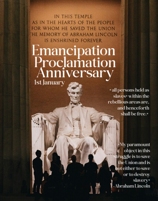 Black Joyful Emancipation Proclamation Anniversary Poster/wallboard ...