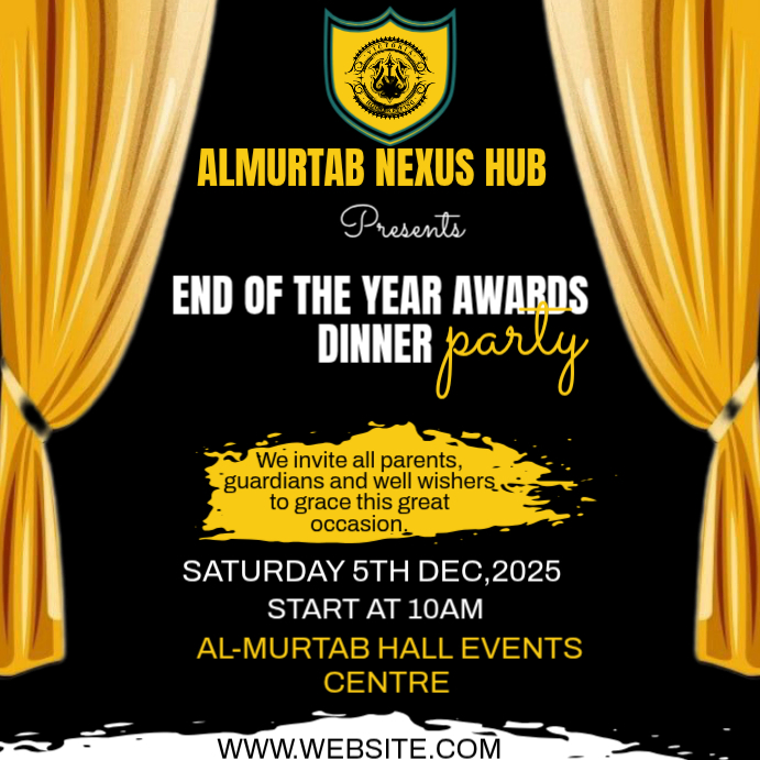 Plantilla de Black Joyful End Of The Year Award Party Instagram Post ...