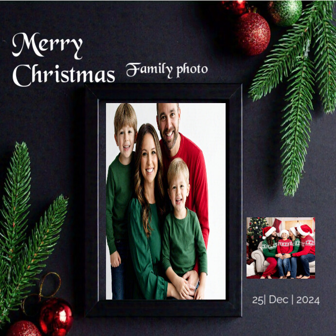 Black Joyful Family Instagram Post Template | PosterMyWall
