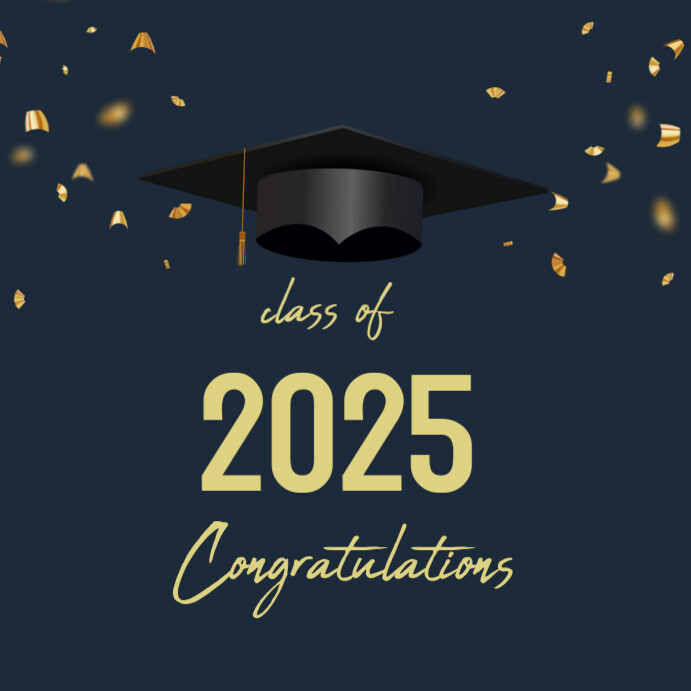 Black Joyful Farewell Celebration Instagram Post Template | PosterMyWall