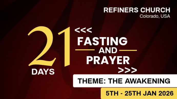 Black Joyful Fasting & Prayer Flyer Design Youtube Thumbnail Template ...