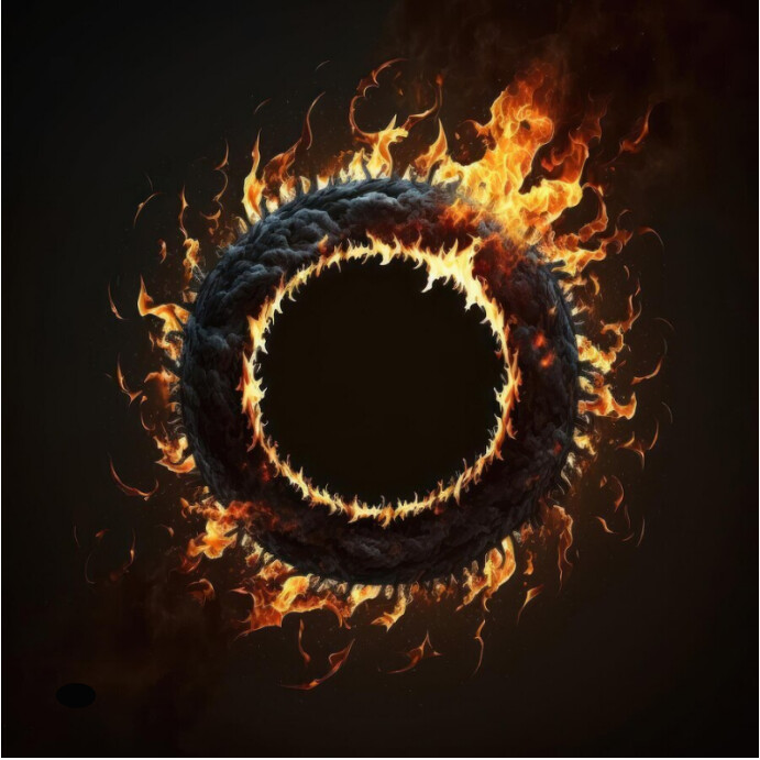 Black Joyful Fire Flame Instagram Post Template | PosterMyWall