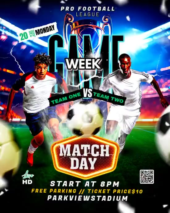Football Match Template | PosterMyWall
