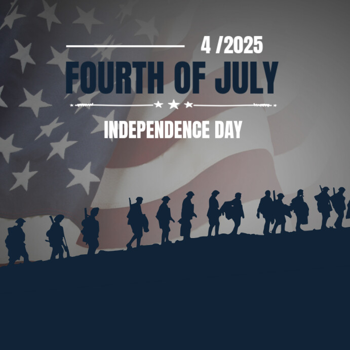 Black Joyful Fourth Of July Instagram Post Template | PosterMyWall