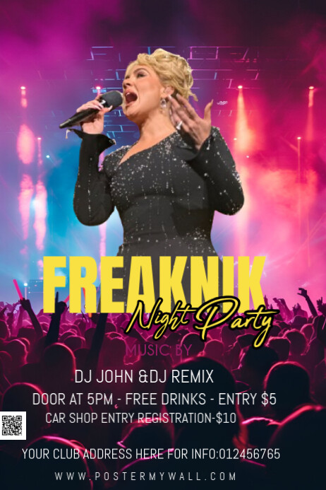 Black Joyful Freaknik Poster, Freaknik Flyer Template, Freaknik ...