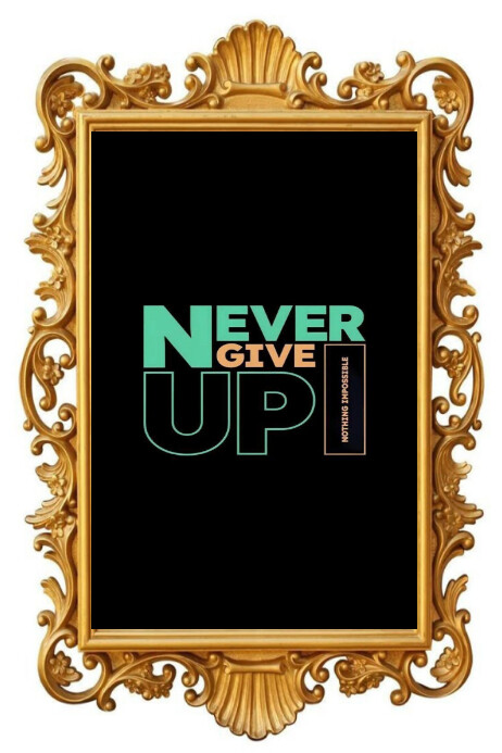 Black Joyful Gold And Black Wall Frame Of Motivational Quote Poster ...