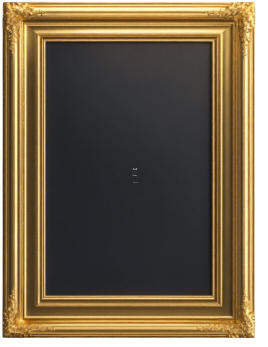 Black Joyful Gold Frame Flyer (us Letter) Template | PosterMyWall