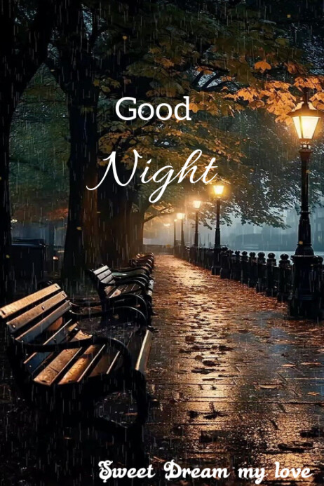 Copy of Black Joyful Good Night Poster | PosterMyWall