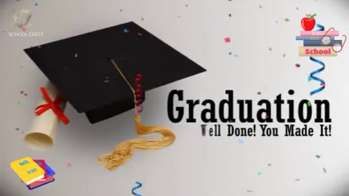 Copy of Black Joyful Graduation Introduction (16:9) | PosterMyWall