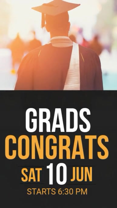 Copy of Black Joyful Graduation Party Instagram Story | PosterMyWall