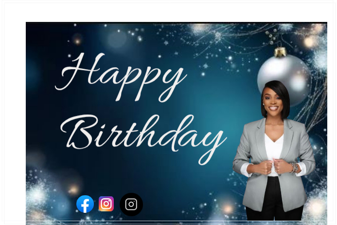 Black Joyful Happy Birthday Label Template | PosterMyWall