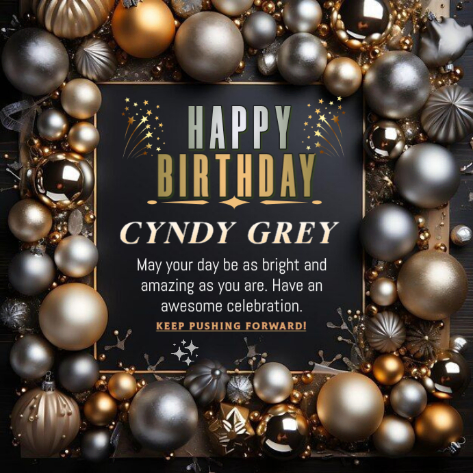 Black Joyful Happy Birthday Wishes 2025 Instagram Post Template ...