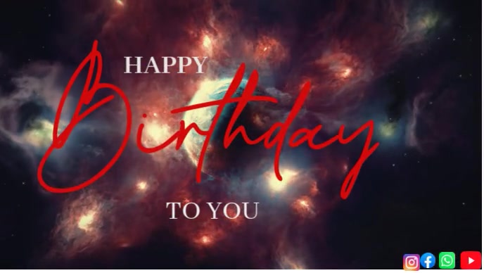 Black Joyful Happy Birthday Youtube Thumbnail Template | PosterMyWall