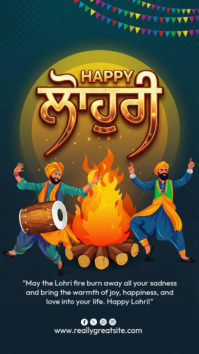 Happy Lohri Template | PosterMyWall