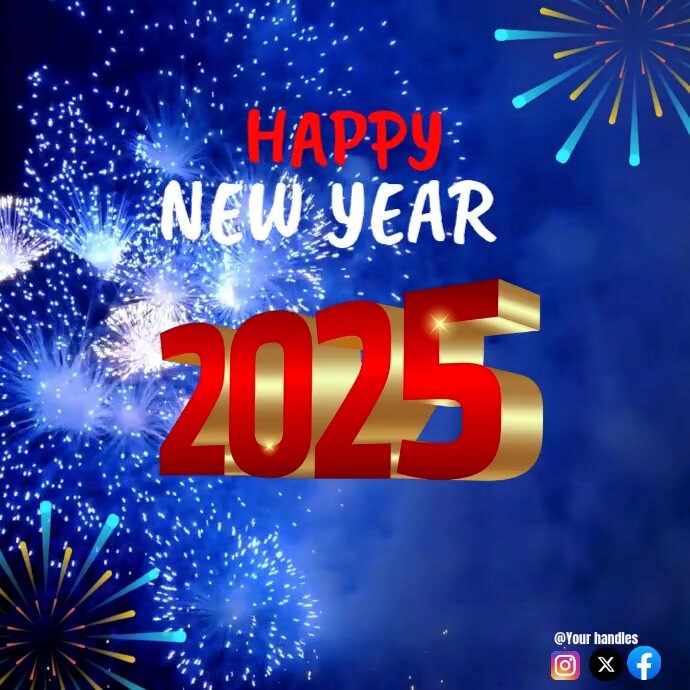 Black Joyful Happy New Year 2025 Happy New Year 2025 Gif Happy New Year 2025 Clipart Happy New Y ...