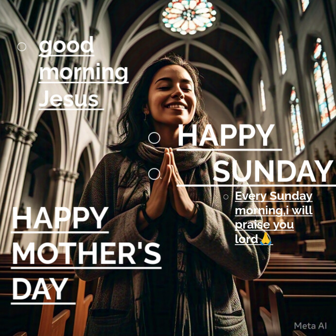 Copy of Black Joyful Happy Sunday Instagram Post | PosterMyWall