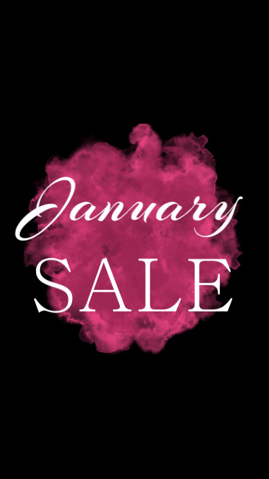 Black Joyful January-sale-vector-design-tamplate Instagram Story ...