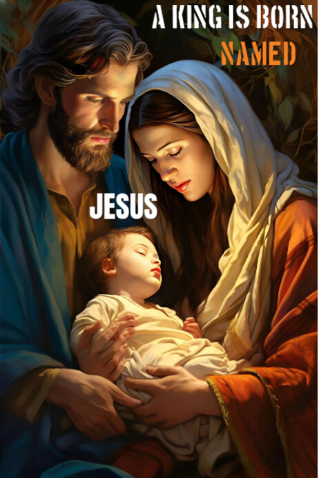 Black Joyful Jesus Christ Poster Template | PosterMyWall