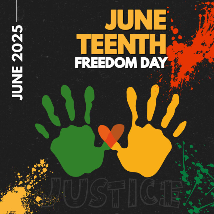 Modèle Black Joyful Juneteenth Freedom Day Instagram Post | PosterMyWall