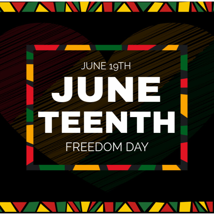 Black Joyful Juneteenth Instagram Post Template | PosterMyWall