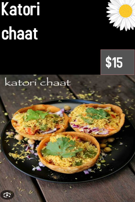 Modèle Black Joyful Katori Chaat Poster | PosterMyWall