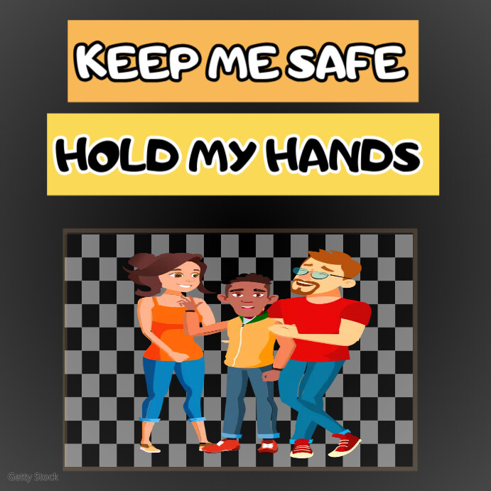 Plantilla de Black Joyful Keep Me Safe, Hold My Hands Instagram Post ...