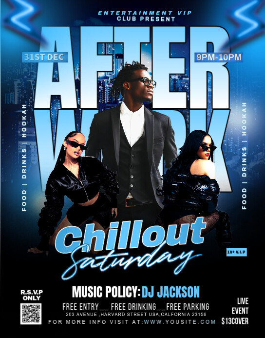 Copy of Black Joyful Ladies Night Out Party Poster Poster/wallboard ...