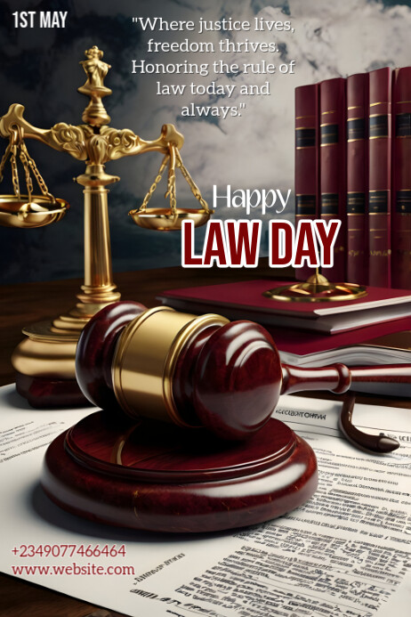 Copy of Black Joyful Law Day Post Poster | PosterMyWall