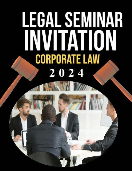 Copy of Black Joyful Legal Seminar Invitation Flyer (us Letter ...