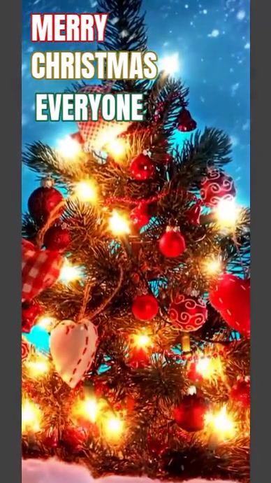 Black Joyful Magical Christmas Greeting Video With Light Text | Jingle ...