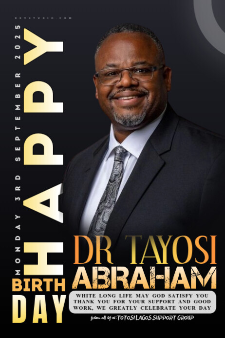 Copy of Black Joyful Men Birthday Poster | PosterMyWall