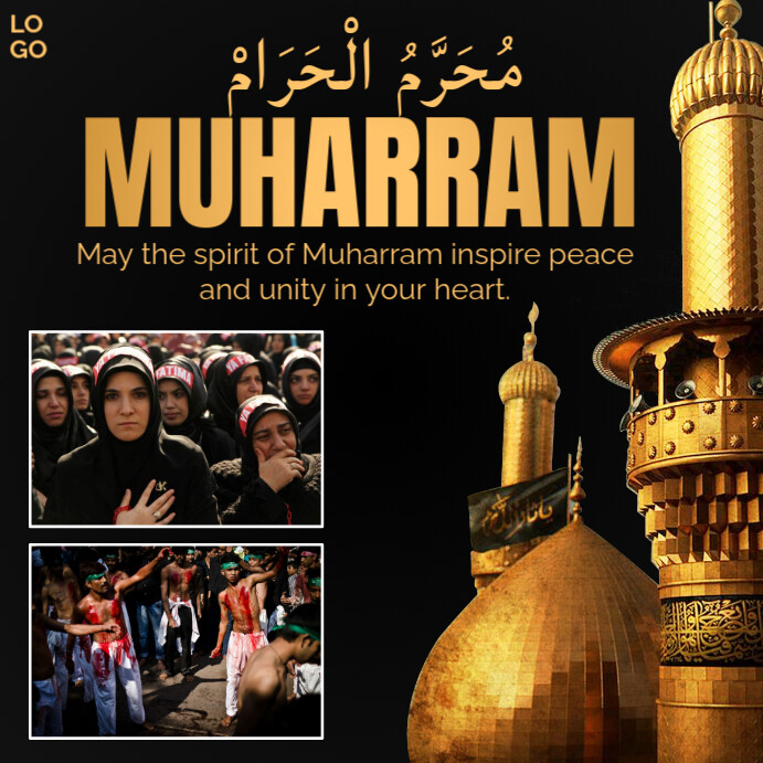 Copy of Black Joyful Muharram Ul Haram Poster Instagram Post | PosterMyWall