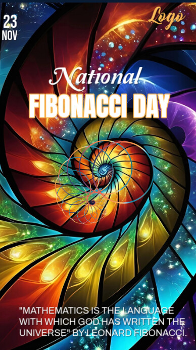 Plantilla de Black Joyful National Fibonacci Day Design Instagram Story ...