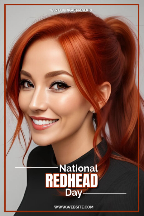 Copy of Black Joyful National Redhead Day Poster | PosterMyWall