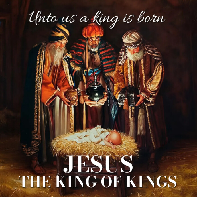 Black Joyful Nativity Instagram Post Template | PosterMyWall
