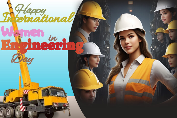 Black Joyful Neon international Women in engi Template | PosterMyWall