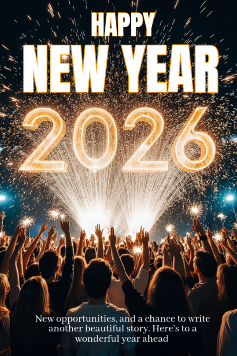 Copy of Black Joyful New Year Poster | PosterMyWall