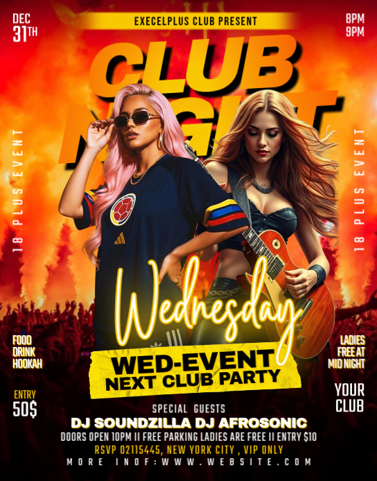 Plantilla de Black Joyful Night Club Party Poster/wallboard | PosterMyWall