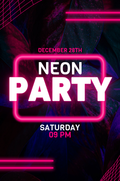 Black Joyful Night Party Poster Template | PosterMyWall