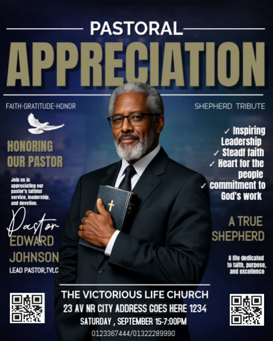 Plantilla de Black Joyful Pastoral Appreciation Instagram Portrait ...