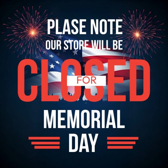 Black Joyful Plase Note Our Store Will Be Closed Instagram Post ...