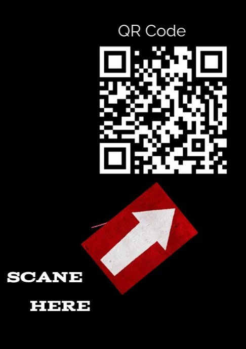 Black Joyful Qr Code A4 Templat | PosterMyWall
