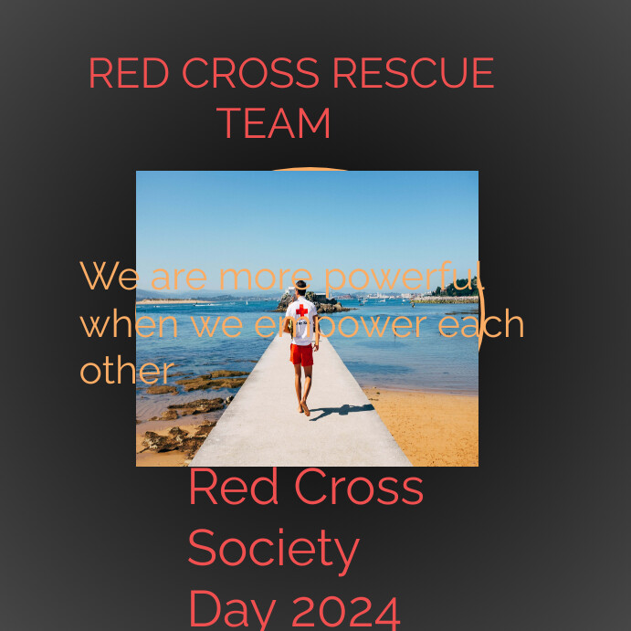 Black Joyful Red Cross's Day Instagram Post Template | PosterMyWall