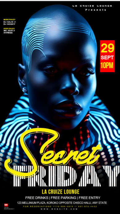 Copy of Black Joyful Secret Friday Instagram Story | PosterMyWall