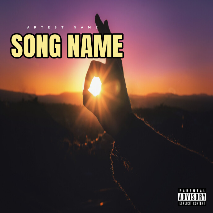 Black Joyful Song Album Cover Album Cover Template | PosterMyWall