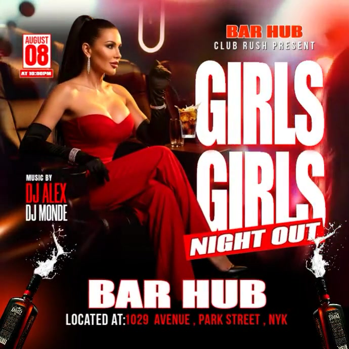 Black Joyful Takeover Party Instagram Post Template | PosterMyWall