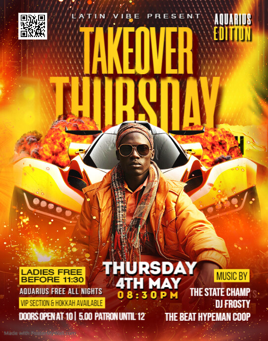 Copy of Black Joyful Takeover Thursday Party Poster/w | PosterMyWall