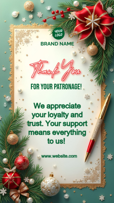 Black Joyful Thank You For Your Patronage Instagram Story Template ...