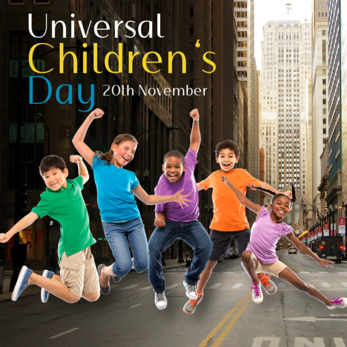 Copy of Black Joyful Universal Children's Day Instagram Post | PosterMyWall