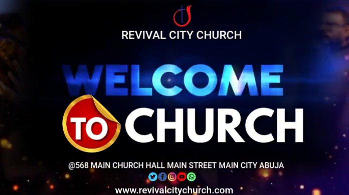 Black Joyful Welcome To Church Service Twitter Post Template | PosterMyWall